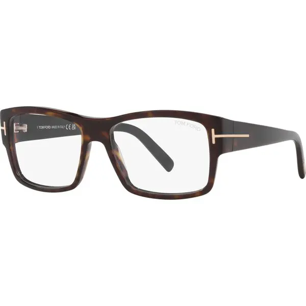 TOM FORD 55mm Square Optical Glasses - Tortoise