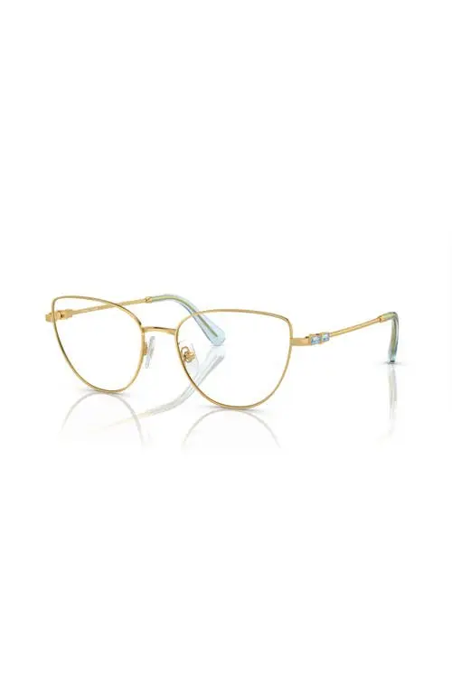 SWAROVSKI 55mm Cat Eye Eyeglasses - Gold