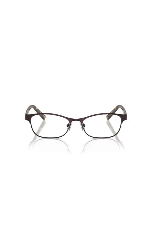 Armani Exchange 53mm Oval Eyeglasses - Brown