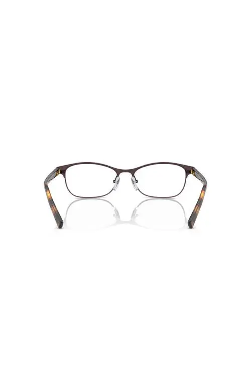 Armani Exchange 53mm Oval Eyeglasses - Brown
