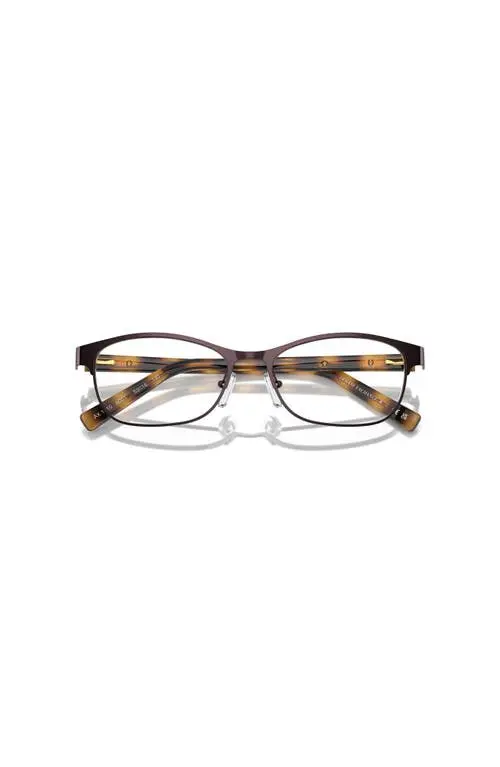 Armani Exchange 53mm Oval Eyeglasses - Brown