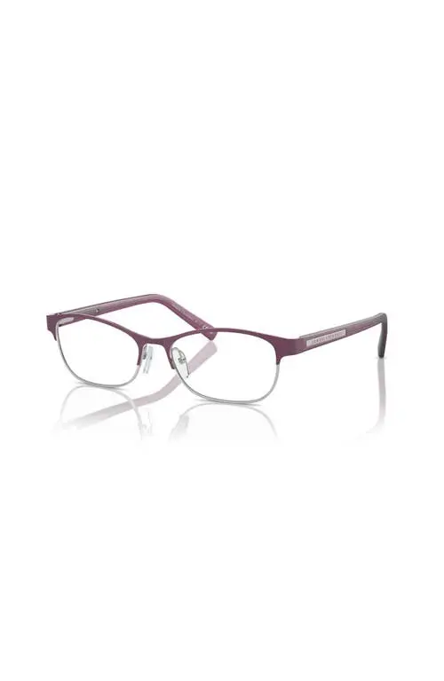 Armani Exchange 53mm Oval Eyeglasses - Red