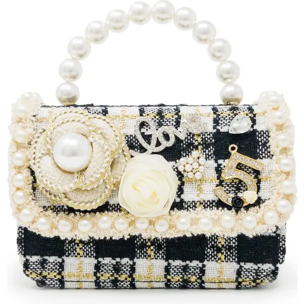 PUTTISU Pearl Garden Handbag - Ebony Camellia