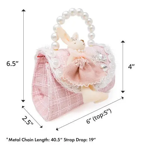 PUTTISU Bunny Bloom Handbag - Rose Milk