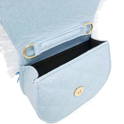PUTTISU Princess Tiara Handbag - Ice Blue Sparkle