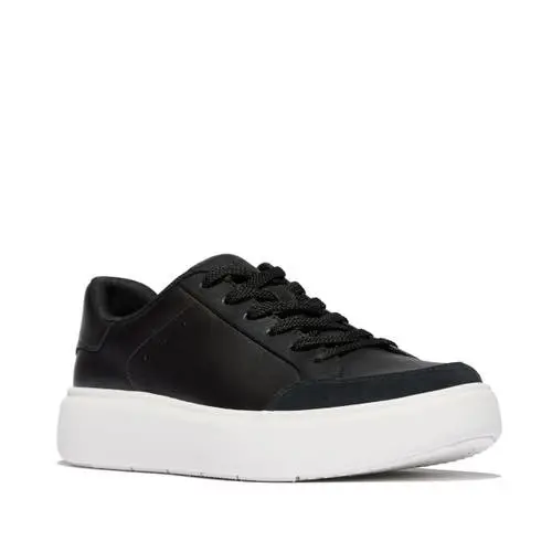 Fitflop Rtg Leather/suede Sneakers - Black