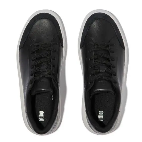 Fitflop Rtg Leather/suede Sneakers - Black