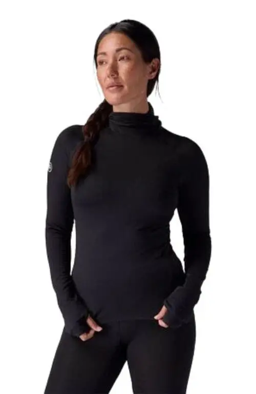 BACKCOUNTRY Pines Microgrid Ultra-lt Baselayer Balaclava Top - Black