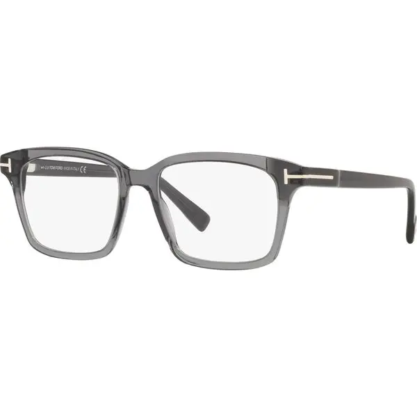 TOM FORD 54mm Irregular Full Rim Eyeglasses - Grey