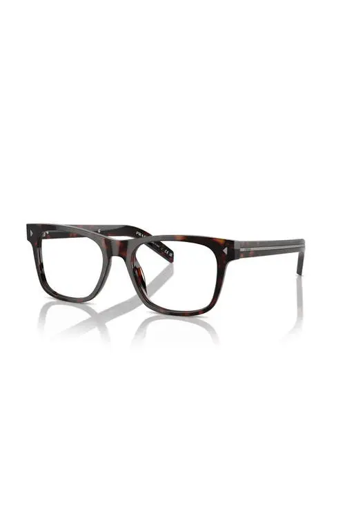 Prada 54mm Rectangle Eyeglasses - Tortoise