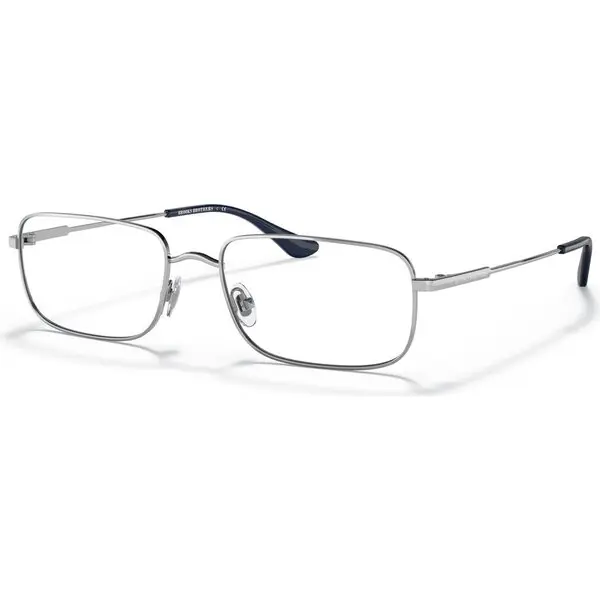 Brooks Brothers 55mm Rectangle Eyeglasses - Silver