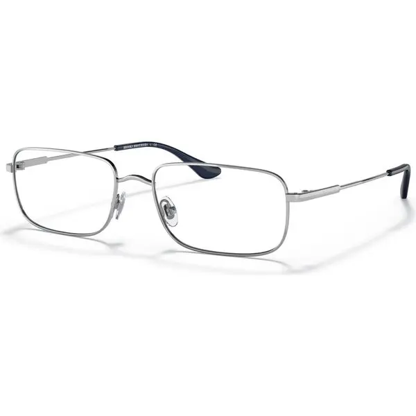 Brooks Brothers Rectangle Full Rim Eyeglasses - Silver