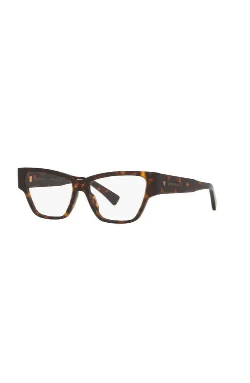 Bottega Veneta 55mm Cat Eye Optical Glasses - Tortoise