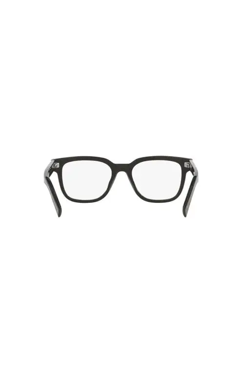 Saint Laurent Tortoiseshell Acetate Rectangle Eyeglasses