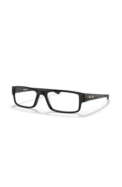Oakley 57mm Rectangle Optical Glasses - Black
