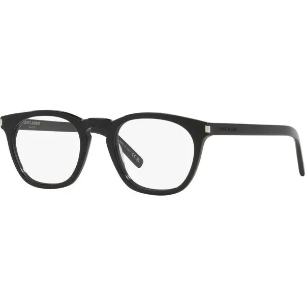 Saint Laurent 50mm Round Eyeglasses - Black