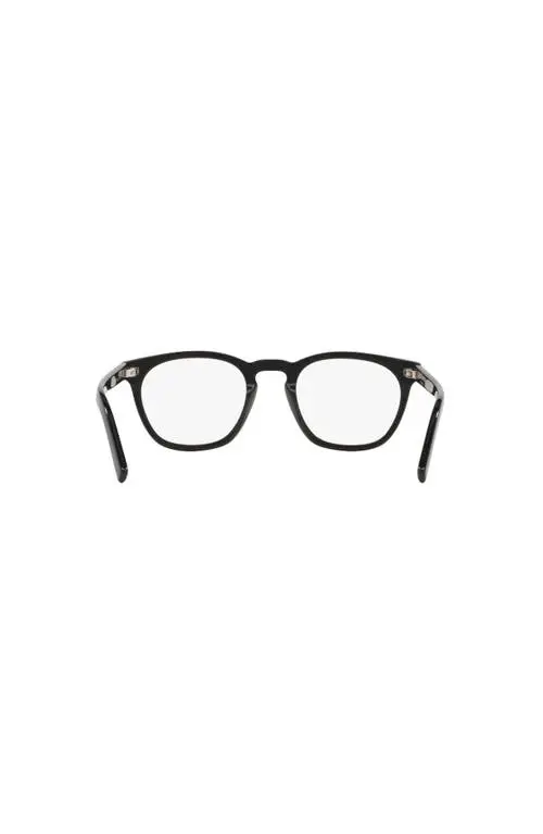 Saint Laurent Round Frame Acetate Eyeglasses - Black