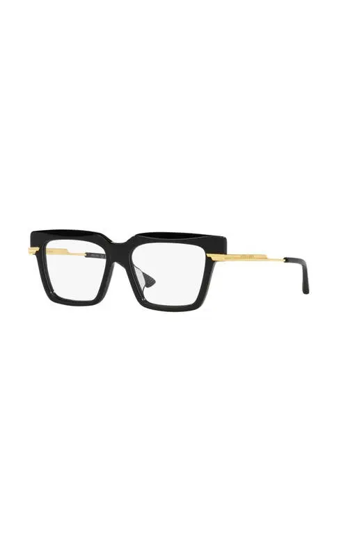 Bottega Veneta 53mm Rectangle Optical Glasses - Black