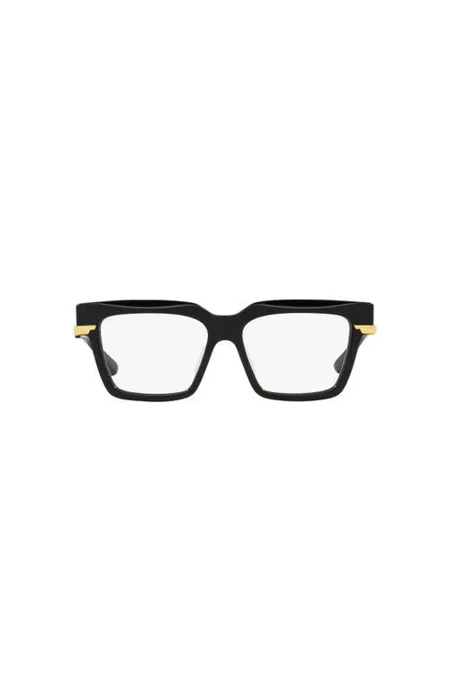 Bottega Veneta 53mm Rectangle Optical Glasses