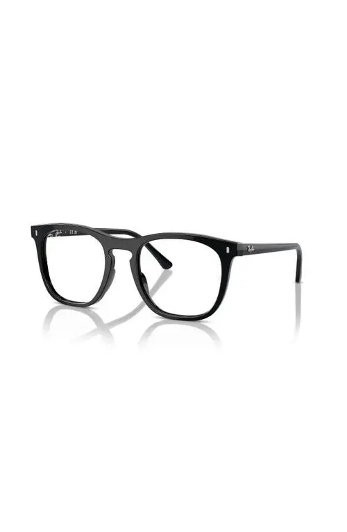 Ray-ban 53mm Square Optical Glasses - Black