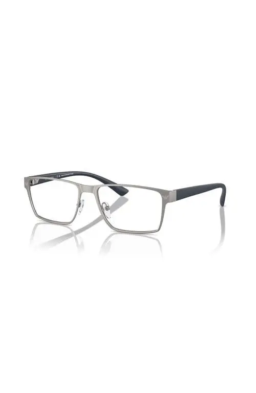 Emporio Armani 55mm Rectangle Optical Glasses - Grey