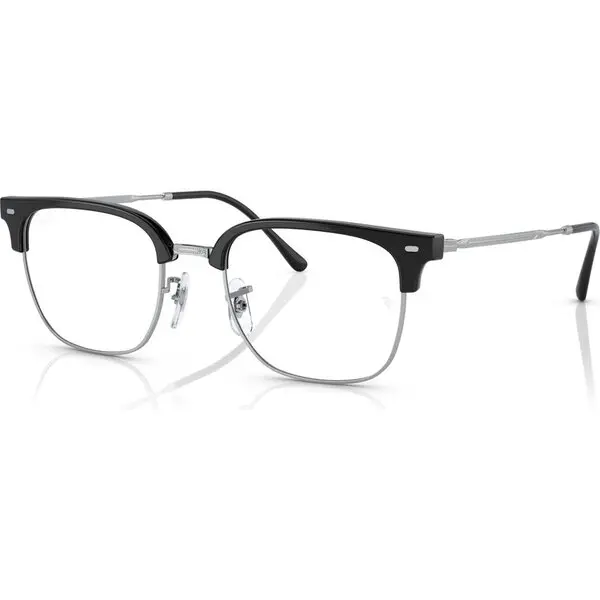 Ray-ban 53mm Square Full Rim Eyeglasses - Black