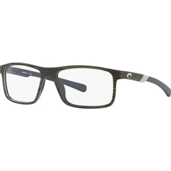 COSTA 55mm Rectangle Full Rim Eyeglasses - Silver