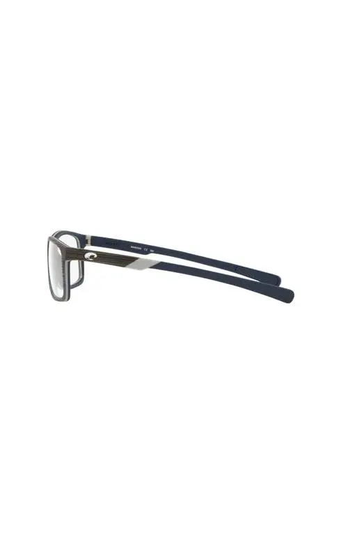 COSTA 55mm Rectangle Optical Glasses - Silver