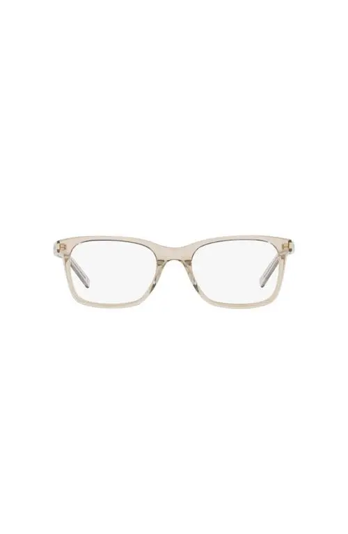 Saint Laurent 54mm Rectangle Optical Glasses - Brown