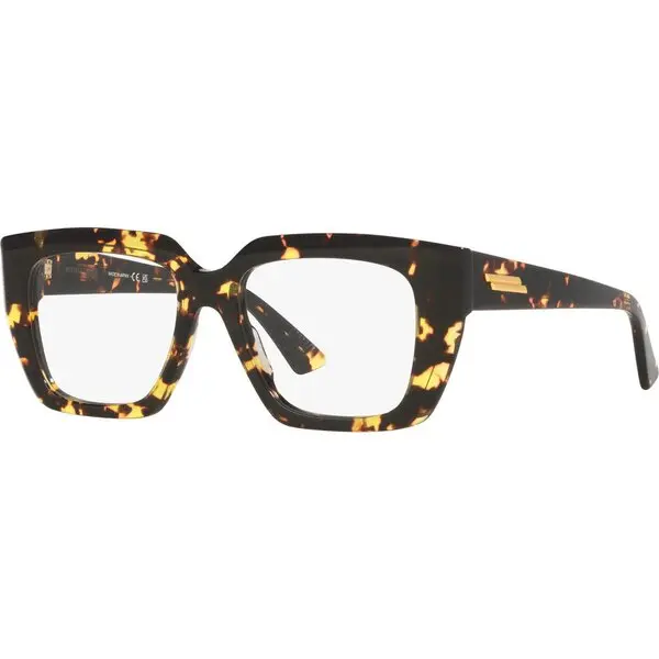 Bottega Veneta 52mm Rectangle Eyeglasses - Tortoise