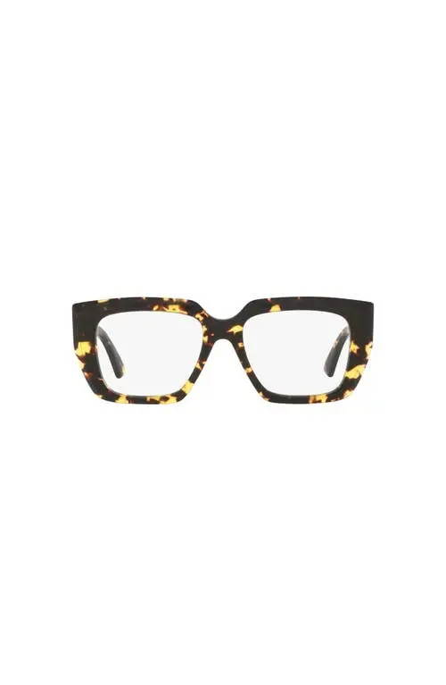 Bottega Veneta 52mm Rectangle Eyeglasses - Tortoise