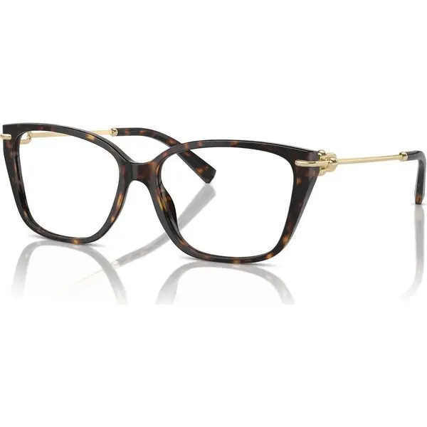 Tiffany & Co. 53mm Rectangle Eyeglasses - Tortoise