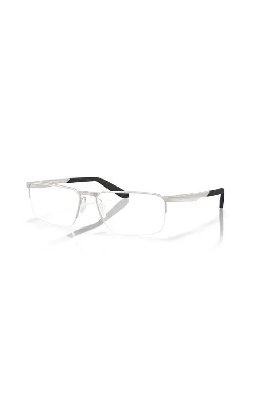 COSTA 55mm Rectangle Optical Glasses - Silver