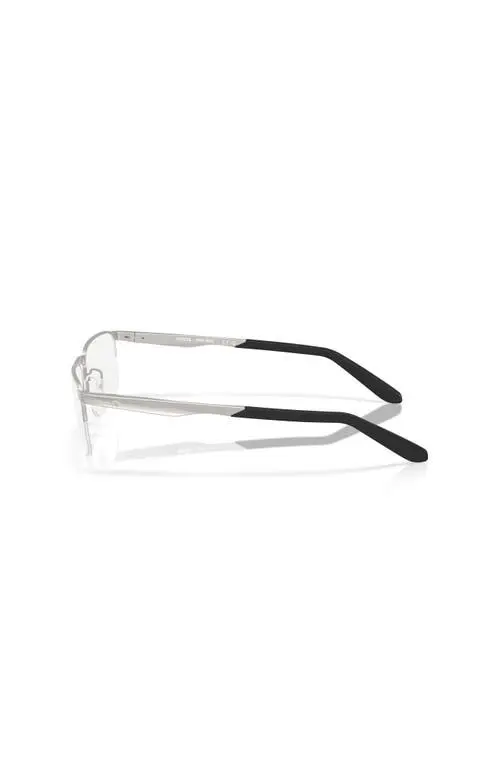 COSTA 55mm Rectangle Optical Glasses - Silver