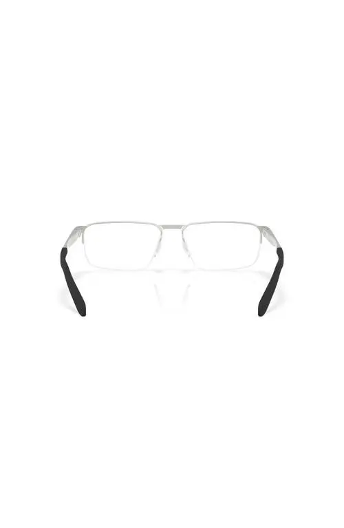 COSTA 55mm Rectangle Optical Glasses - Silver
