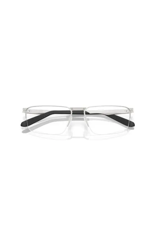 COSTA 55mm Rectangle Optical Glasses - Silver
