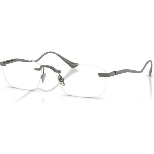 FERRARI 56mm Rectangle Optical Glasses - Grey