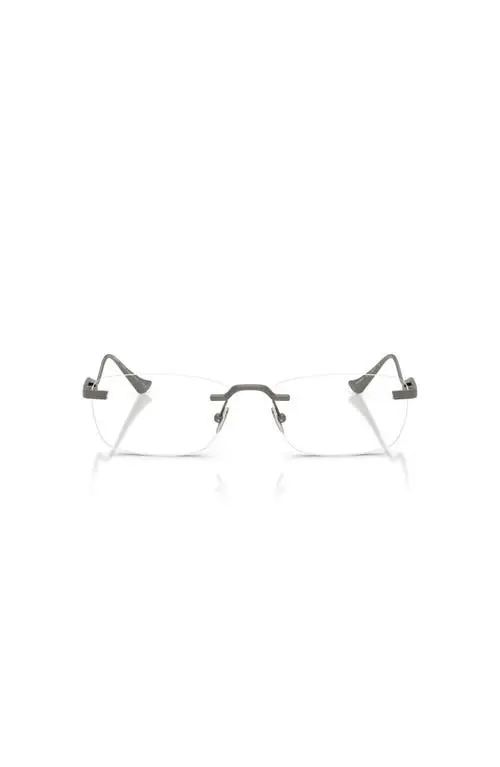 FERRARI 56mm Rectangle Optical Glasses - Grey