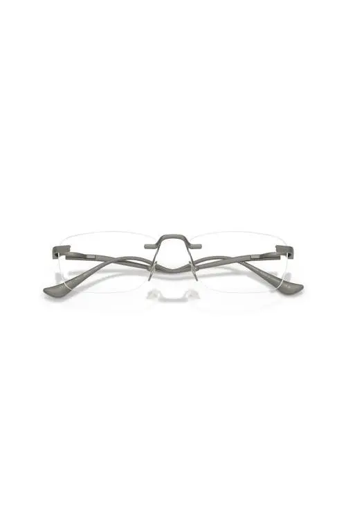 FERRARI 56mm Rectangle Optical Glasses - Grey