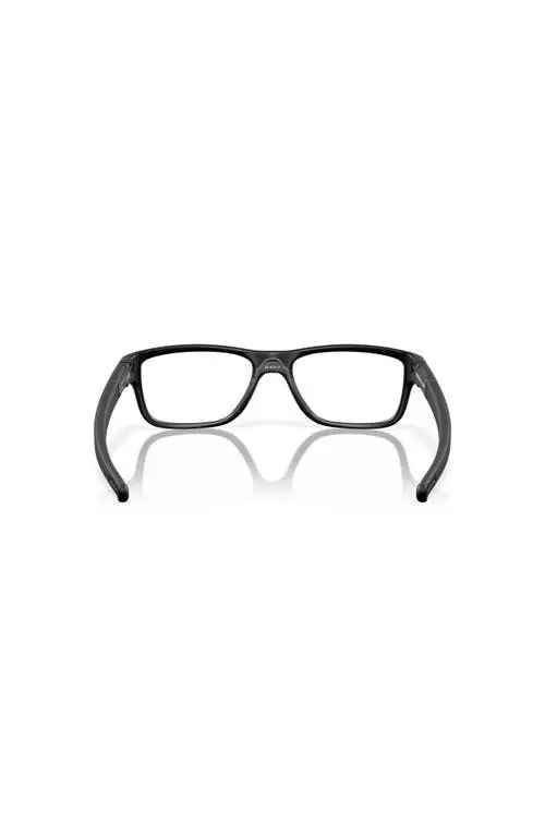 Oakley 55mm Rectangle Full Rim Optical Glasses - Black