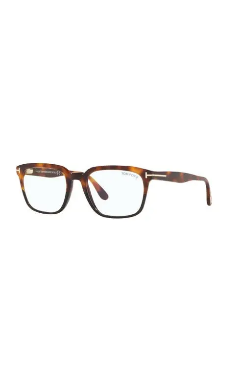TOM FORD 53mm Square Optical Glasses - Brown