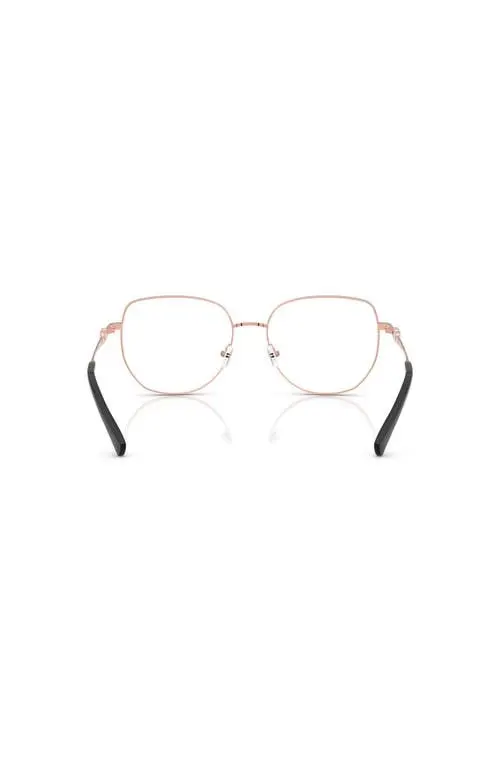 Michael Kors 56mm Full Rim Square Eyeglasses - Black
