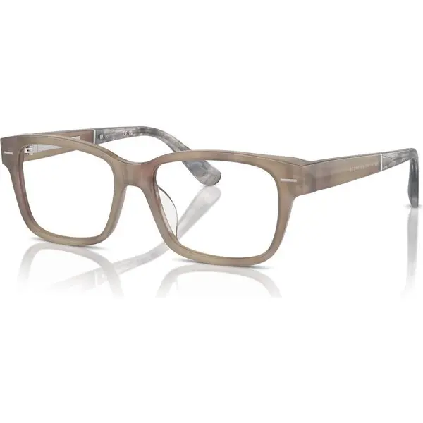 Brunello Cucinelli Rectangle Full Rim Eyeglasses - Beige