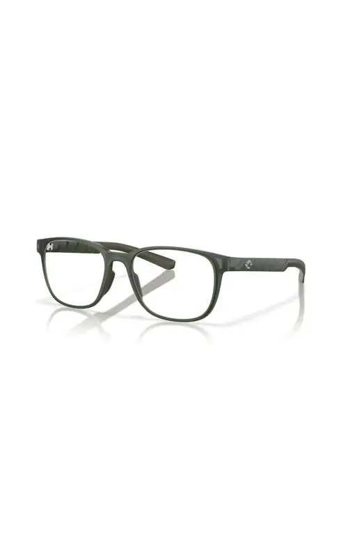 COSTA 53mm Full Rim Rectangle Eyeglasses - Green
