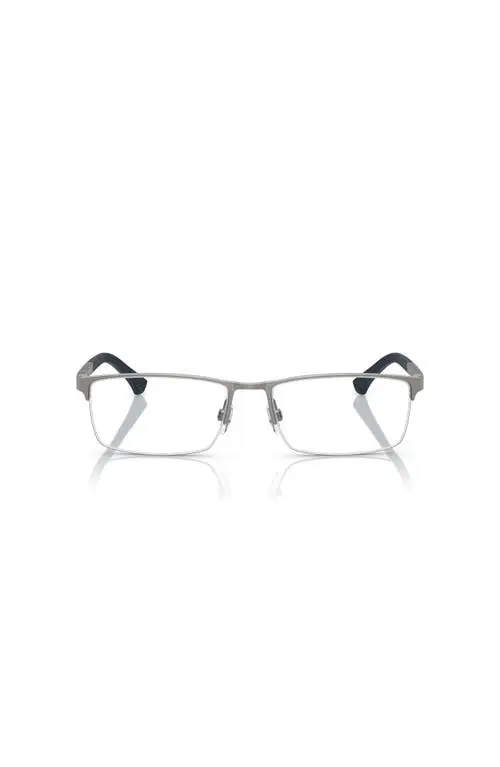 Emporio Armani Rectangle Eyeglasses - Grey
