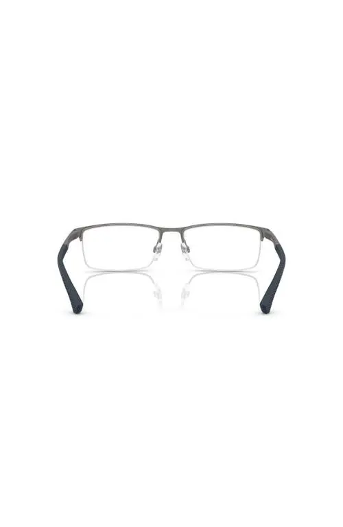 Emporio Armani Rectangle Eyeglasses - Grey