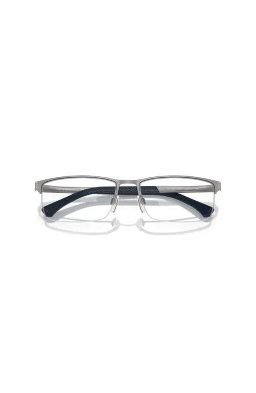 Emporio Armani Rectangle Eyeglasses - Grey
