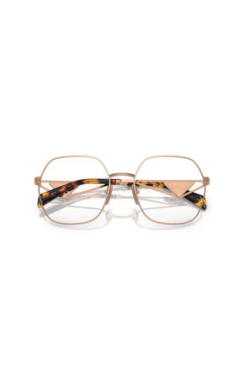 Prada 56mm Irregular Eyeglasses
