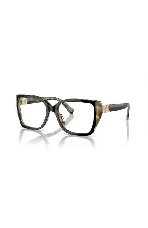 Michael Kors 52mm Square Full Rim Optical Glasses - Black