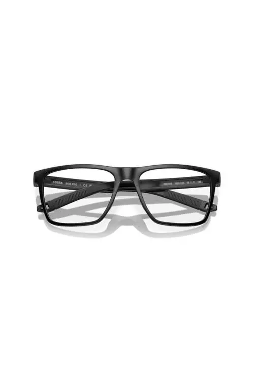 COSTA 56mm Rectangle Optical Glasses - Black